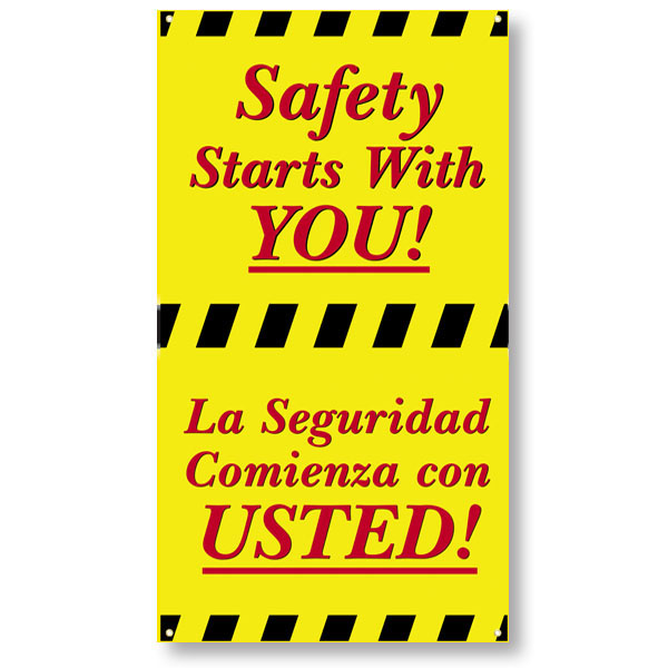 Safety Starts with You Bilingual Safety Banner